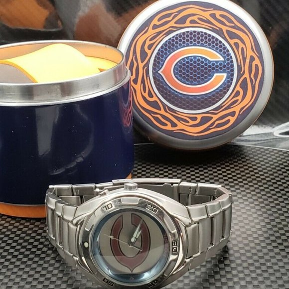Fossil | Accessories | Chicago Bears Nfl Stainlesssteel Kaleido Watch ...